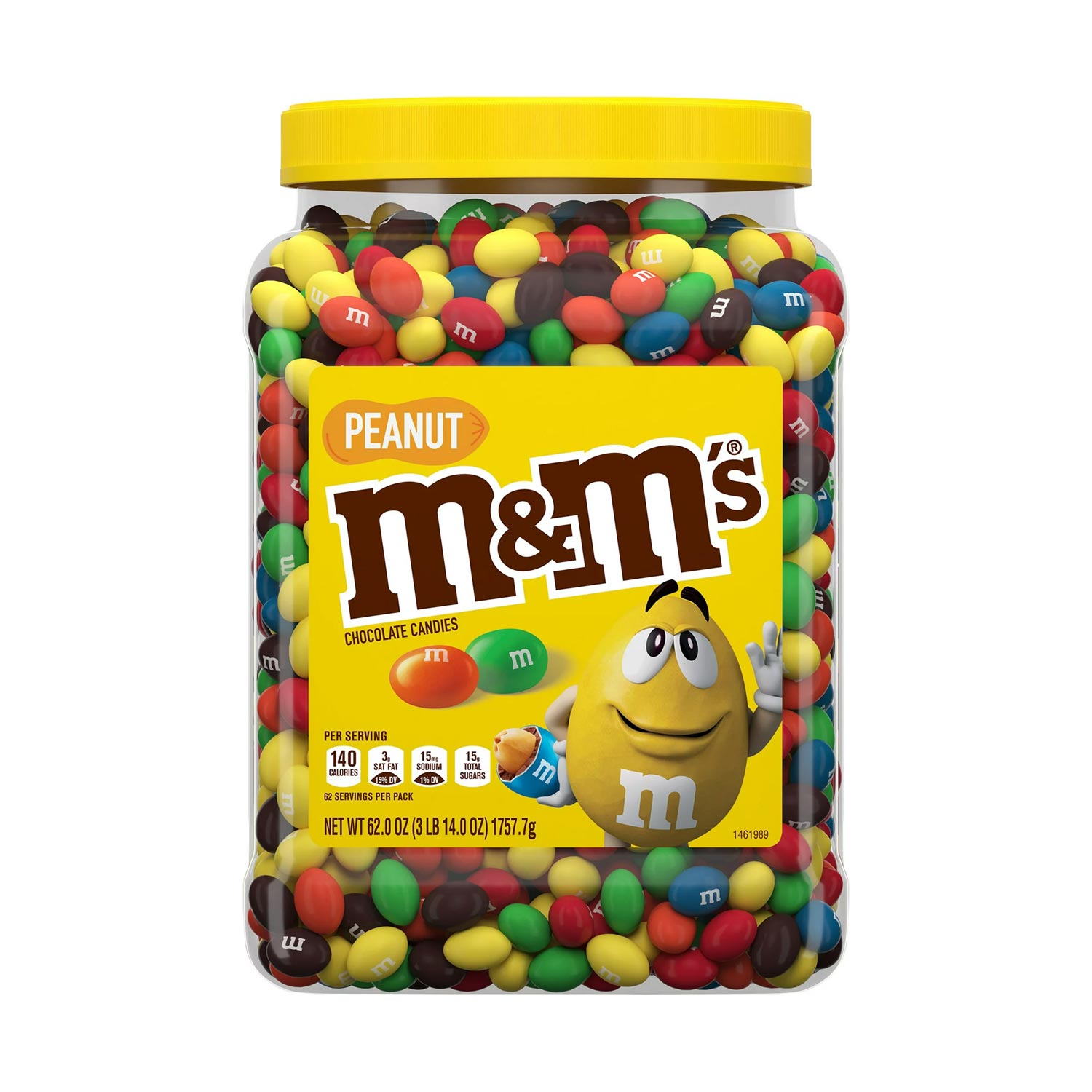M&M's Peanuts Frasco tamaño de despensa, 62 onzas - superalimeco.com